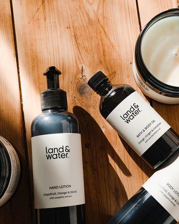 land&water natural bath and body products